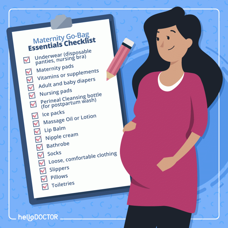 Maternity Go-Bag Essentials to Prepare Before Delivery