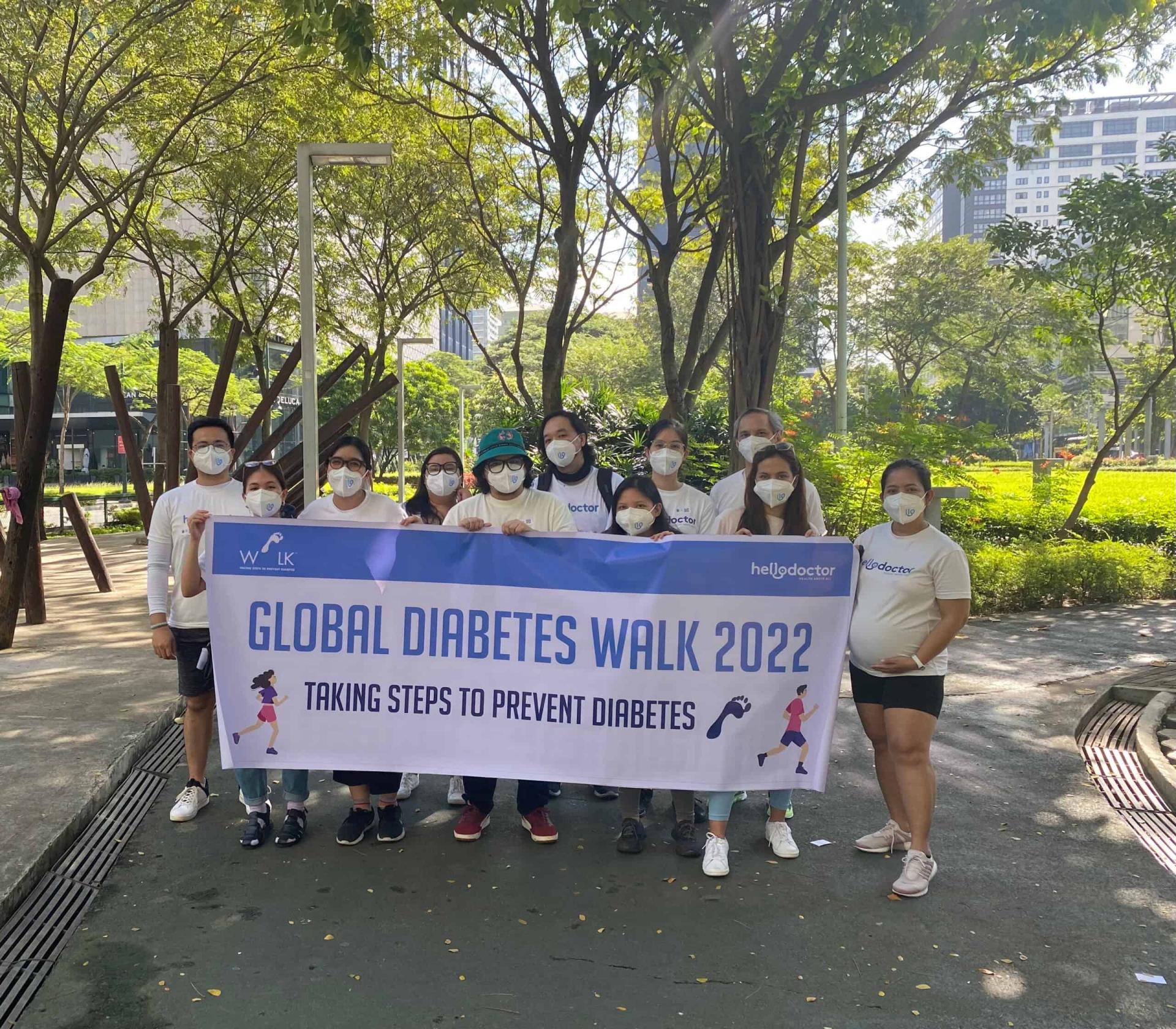 Hello Doctor PH Participates In The Global Diabetes Walk 2022